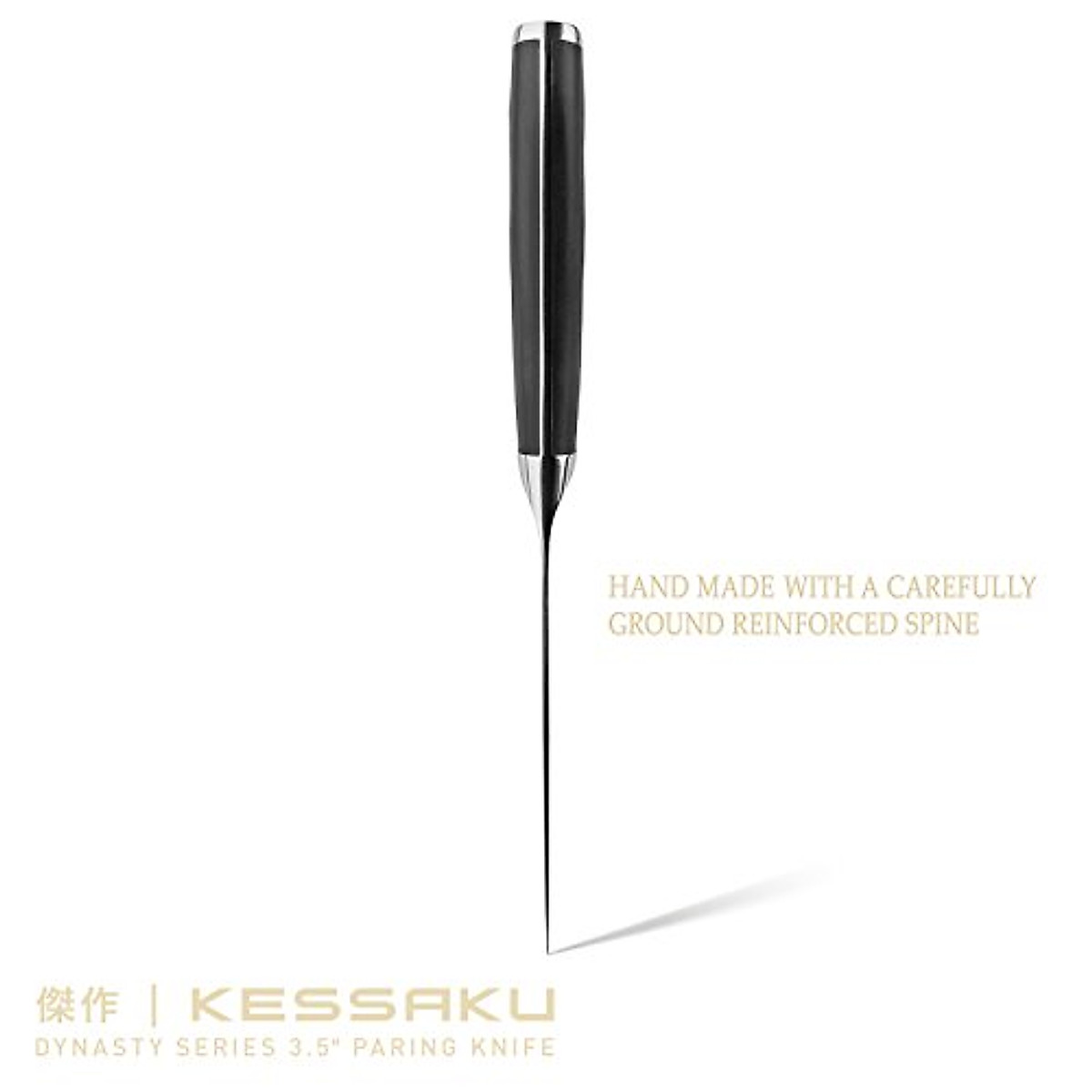 KESSAKU Paring Knife - 3.5 inch - Dynasty Series - Razor Sharp Kitchen Knife - Forged ThyssenKrupp German High Carbon Stainless Steel - G10 Garolite Handle with Blade Guard