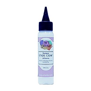 Art Glitter Designer Dries Clear Adhesive 2 OZ W/Black SPOUT