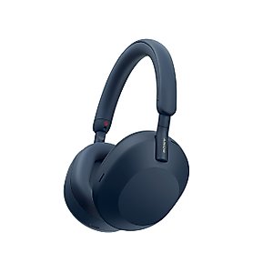 Sony WH-1000XM5 Wireless Industry Leading Headphones with Auto Noise Canceling Optimizer, Crystal Clear Hands-Free Calling, and Alexa Voice Control, Midnight Blue WH1000XM5 (Renewed)