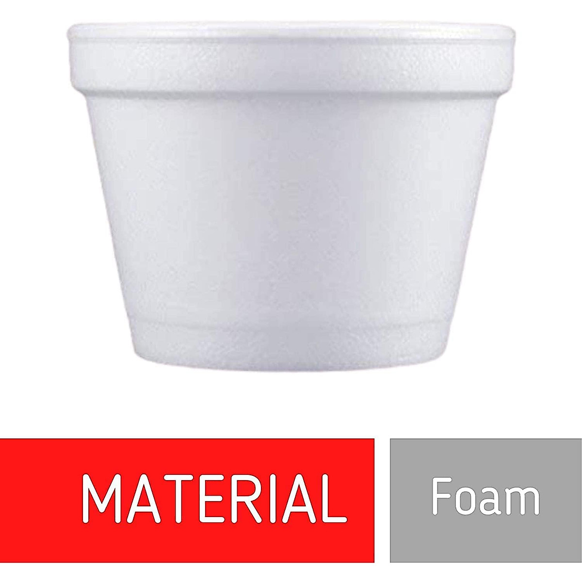 Mr. Miracle Foam Bowl with Lid for Hot and Cold Foods – 8 Ounce Disposable Soup Container with Vented Lid, Great for Ice Cream, Yogurt, Soup, Takeout [100 pack]