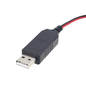 S-YUWEN 1.5V 3V 4.5V 6V LR20 D Cell Battery Eliminator with US Plug USB Power Adapter Replacement 1 to 4pcs 1.5V LR20 D Cell Battery for Electronic Devices US Plug Power Supply USB Adapter