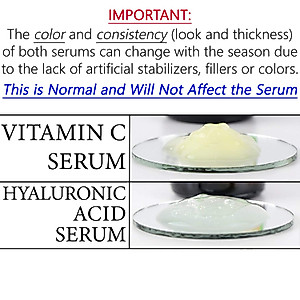 Tree of Life Beauty Facial Skin Care Set, Brightening, Firming, Hydrating, Dry Face, Dermatologist Tested - Vitamin C and Hyaluronic Acid Facial Serum - Skin Care Kit, 2 count of 1 Fl Oz