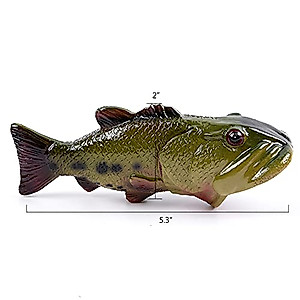 HYYF Bass Fish Bottle Opener, Beer Bottle Opener,Creative Gift,Resin,Green