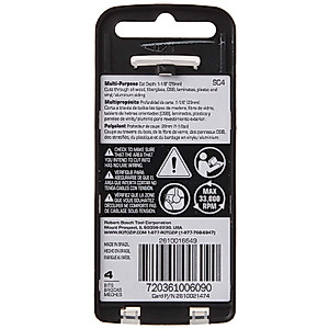 Roto Zip SC4 1/8-Inch Zip Bit for Wood and Plastic, 4-Pack