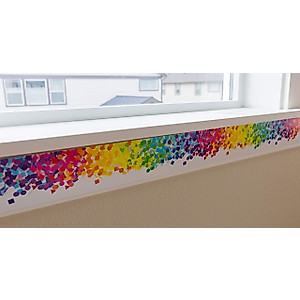 Youngever 52.5 ft Bulletin Board Borders Confetti Border for Classroom Decoration