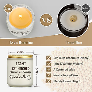 Bridesmaid Proposal Gifts, Maid of Honor Gift from Bride, Wedding Day Bridal Party Bachelorette Gifts for Bridesmaids Matron of Honor - Funny Lavender Scented Candle Gifts for Friend Sister Women