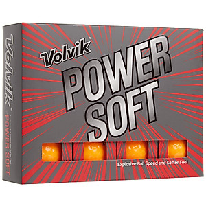 Volvik 9797 Power Soft Golf Balls Dozen - Gloss Orange