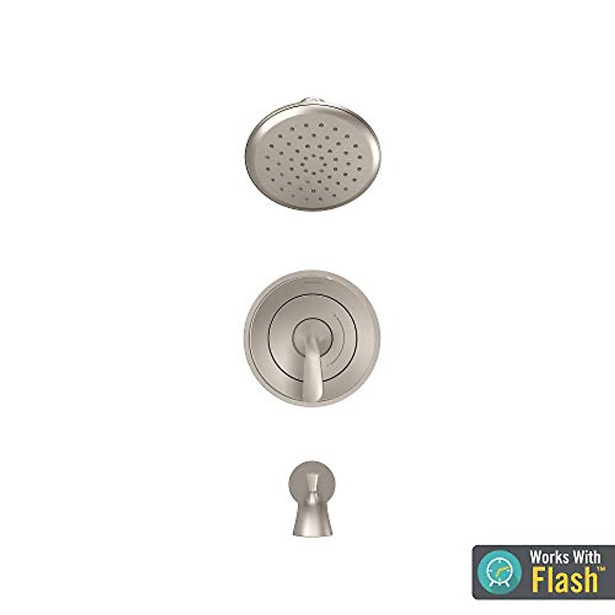 American Standard TU186502.295 Fluent Tub and Shower Trim Kit with Cartridge, Brushed Nickel