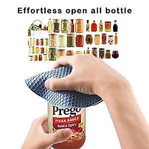 Large Jar Opener Gripper Pad 4PCS, Jar Opener for Seniors with Arthritis&Weak Hands,Bottle Opener,Non-Slip Jar Lid Opener Kitchen Coasters Heat Insulation Pad