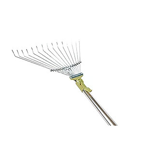 DOCAZOO - DocaPole Roof and Yard Rake Extension Pole - Adjustable, Telescopic, Clean Leaves, Sticks and Debris - 6 to 24 Foot