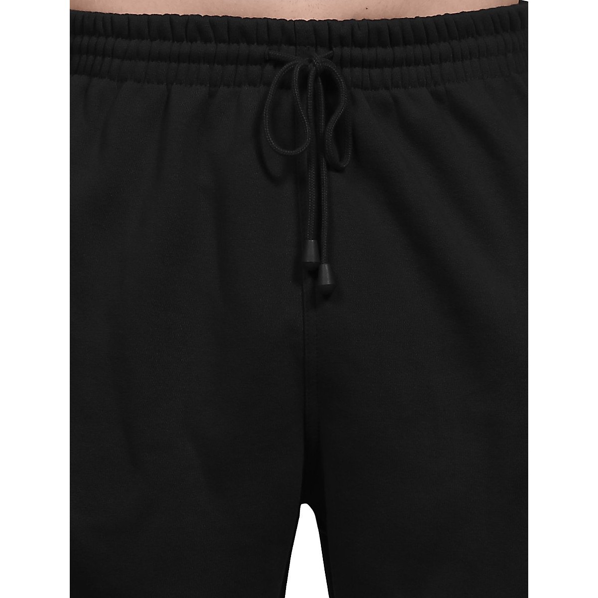 NE PEOPLE Men’s Cargo Pants – Lightweight Comfy Jogger Sweatpants Fleece Elastic Waistband Workout Casual Active Sports NEMP17 Black 3XL