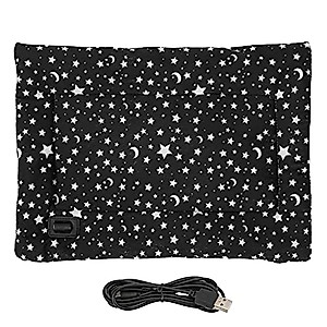 plplaaoo Adjustable Washable Pet Warmer Pad, USB Pet Heating Mat, Foldable Electric Blankets, Indoor Warming Mat for Indoor Pet Warming (25 * 35 A)