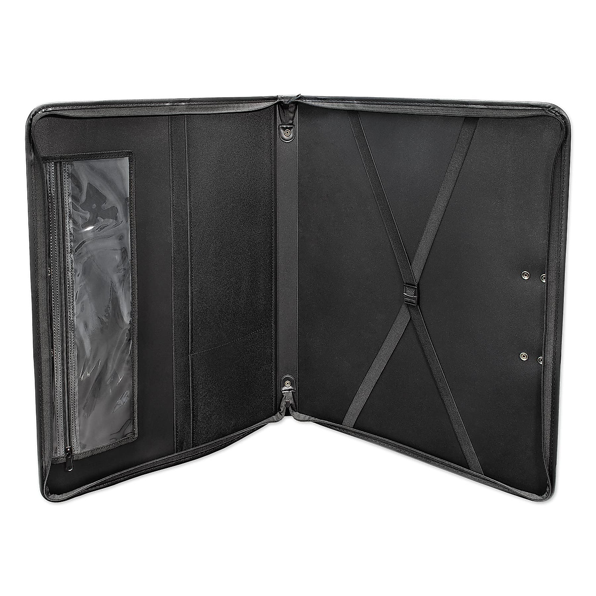 Speedball Universal Heavy Duty Art Portfolio Carrying Case with Handles for Storing and Transporting Artwork, Sketch, Drawing and Canvas, Black, 17 x 22 Inches