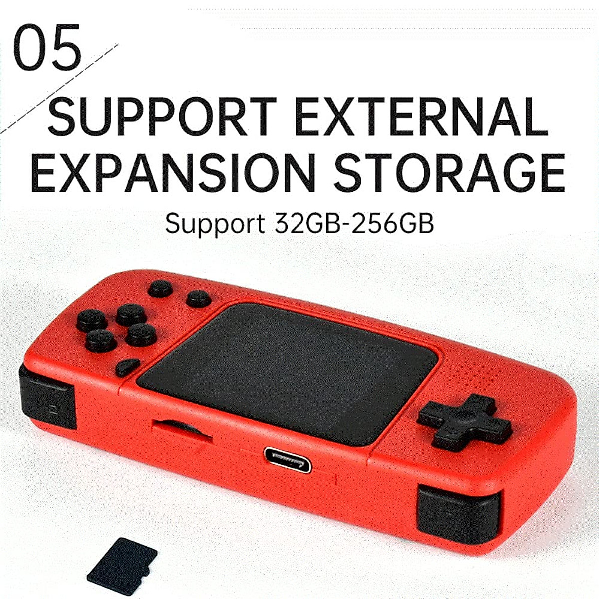 UUPOI New Handheld Game Console, Retro Mini 1.5 inch IPS Screen Open Source Handheld Game Players, Support 13 Emulators, External Expansion Storage, Keychain Mini Console Gifts for Children