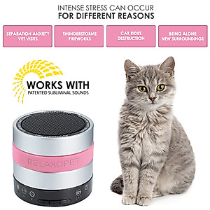 RelaxoPet PRO, Relaxation Trainer for Cats, Stress Relief and Calming Device for Cats Helps with Cat Anxiety, Reduces Destructive Behavior, Spraying, Scratching. Subliminal Sound Calming Aid