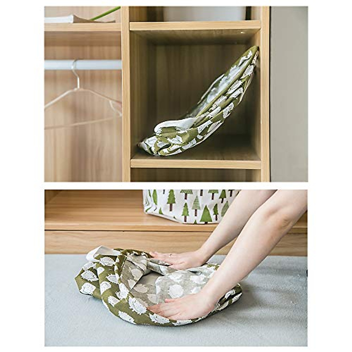 Storage Basket Large Collapsible with Handle Waterproof PE Coating Nursery Laundry Hamper Lightweight for College Dorms Kids Bedroom Bathroom Clothes and Toys Large Storage Bin