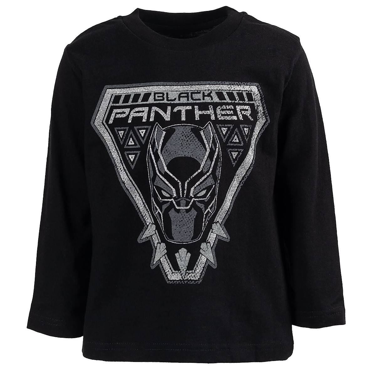 Marvel Avengers Black Panther Toddler Boys 2 Pack Long Sleeve Graphic T-Shirts Black Panther 5T