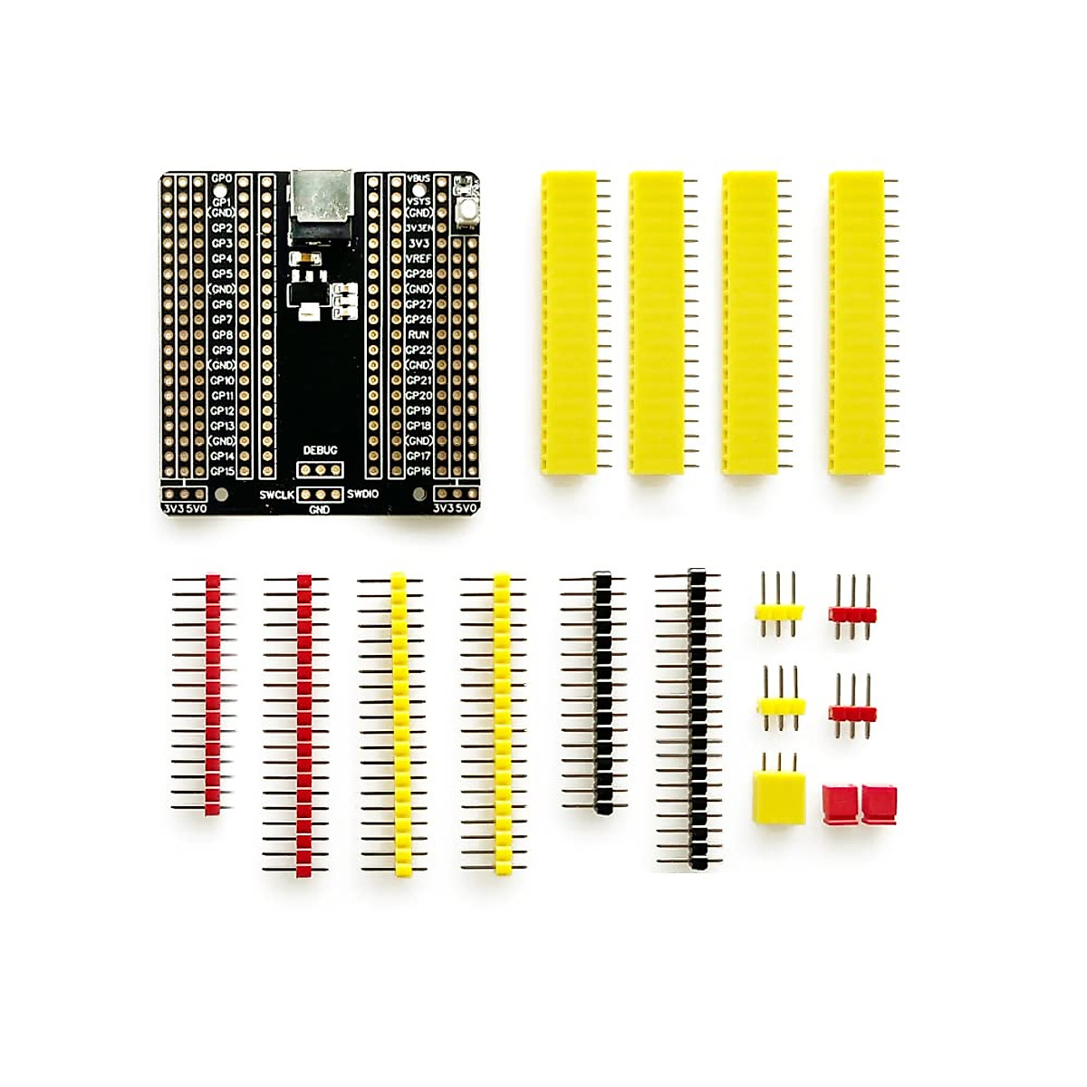 Treedix Compatible with Raspberry Pi PICO Breakout board IO Shield Development Board Prototype Expansion Board with 2.54mm Pin Header