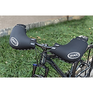 Handlebar Mittens- Windproof & Waterproof Fat Bike Bar Covers - Commuter Mountain Road Bicycle Bar Warmer Covers for Winter Cycling (Mountain Style)