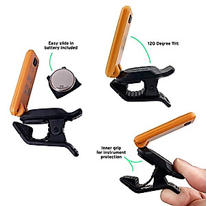 Korg Clip Orange Guitar Tuner (PC0OR)