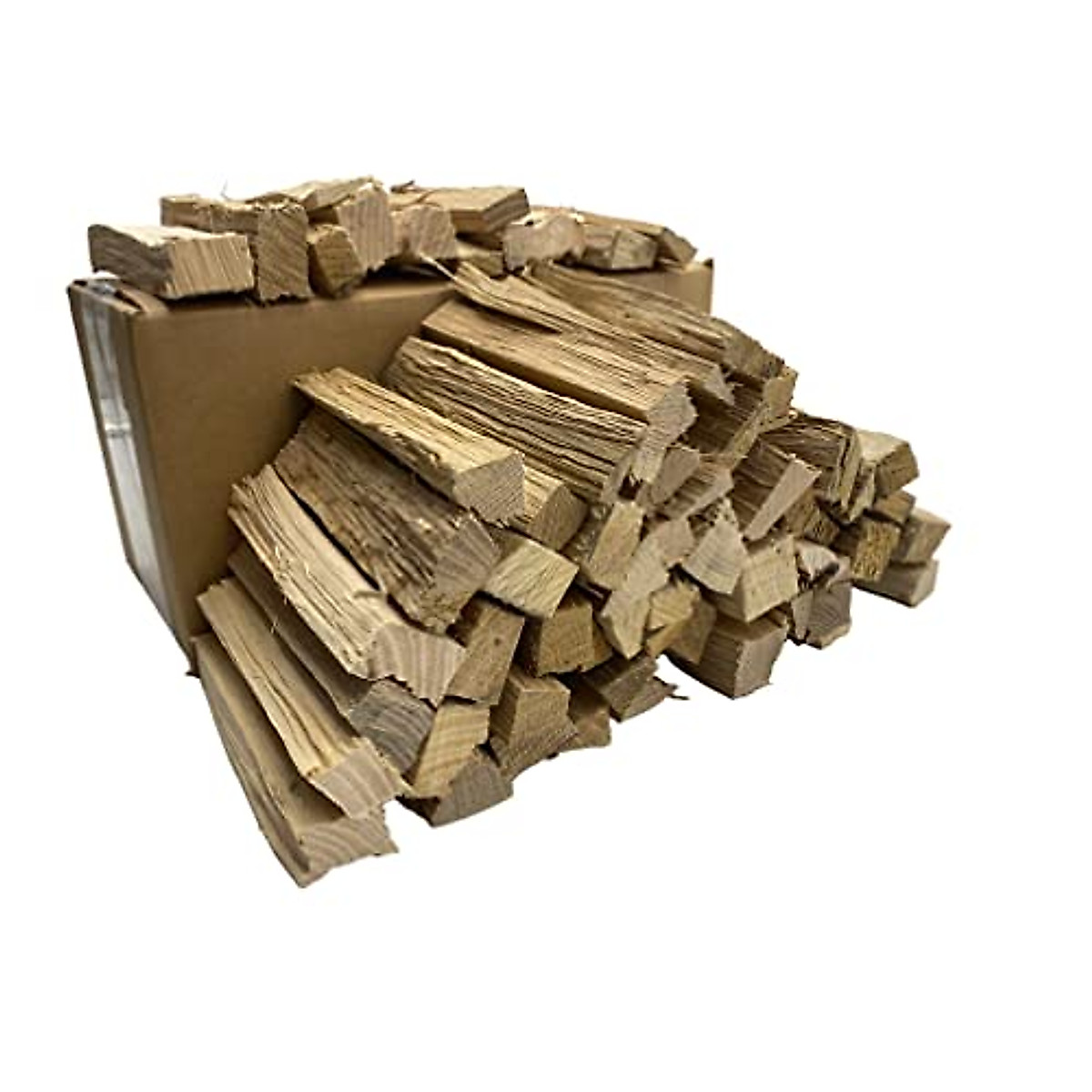 Pizza Oven Wood Naturally-Cured White Oak ~6-Inch Mini Logs/Splits for Portable Pizza Ovens and Tabletop Stoves 7+ Pound Box ~450 Cubic Inches