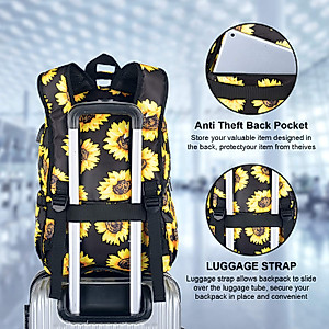 Goodking College School Backpack for Girls Women,Water Resistant Casual Daypack Laptop Backpack