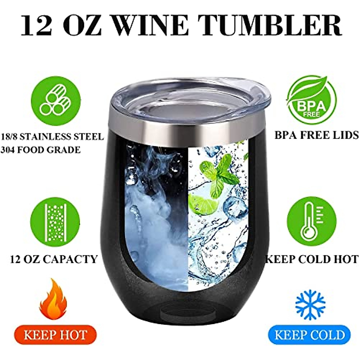 OEAGO Valentines Day Gifts for Him Her Men Women Funny Cups Wine Black Tumbler with Lid I Love You Most The End I Win Anniversary Christmas Birthday Gifts for Husband Boyfriend Girlfriend Wife
