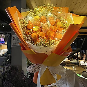 Palksky Cake Pop Sticks for Candy Bouquets, 100-Count 15 Inch Clear Lollipop Sticks for DIY Cookie Bouquet Gift