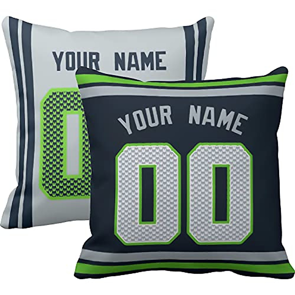 ANTKING Throw Pillow 2 Packs Custom Any Name and Number for Men Youth Boy Gift