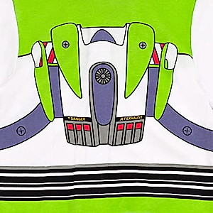 Disney Pixar Toy Story Buzz Lightyear Toddler Boys Zip Up Cosplay Coverall Green 2T