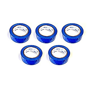 5 Rolls Auto Glass Securing Tape 1.5" x 108' Blue 24-Hour Message Perforated