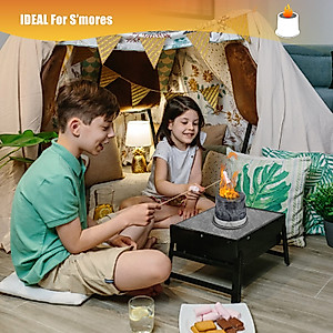 Outdoor Decor, Mavalzy Tabletop Fire Pit Real Marble Table Top Fire Pit Bowl Smokeless Mini Fire Pit Personal Portable Tabletop Fireplace for Patio Decor