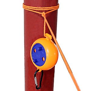 Longdex 8M telescopic clothesline portable windproof adjustable box-type rope , adjustable clothesline with 10 windproof clothespins, Multi-Functional.