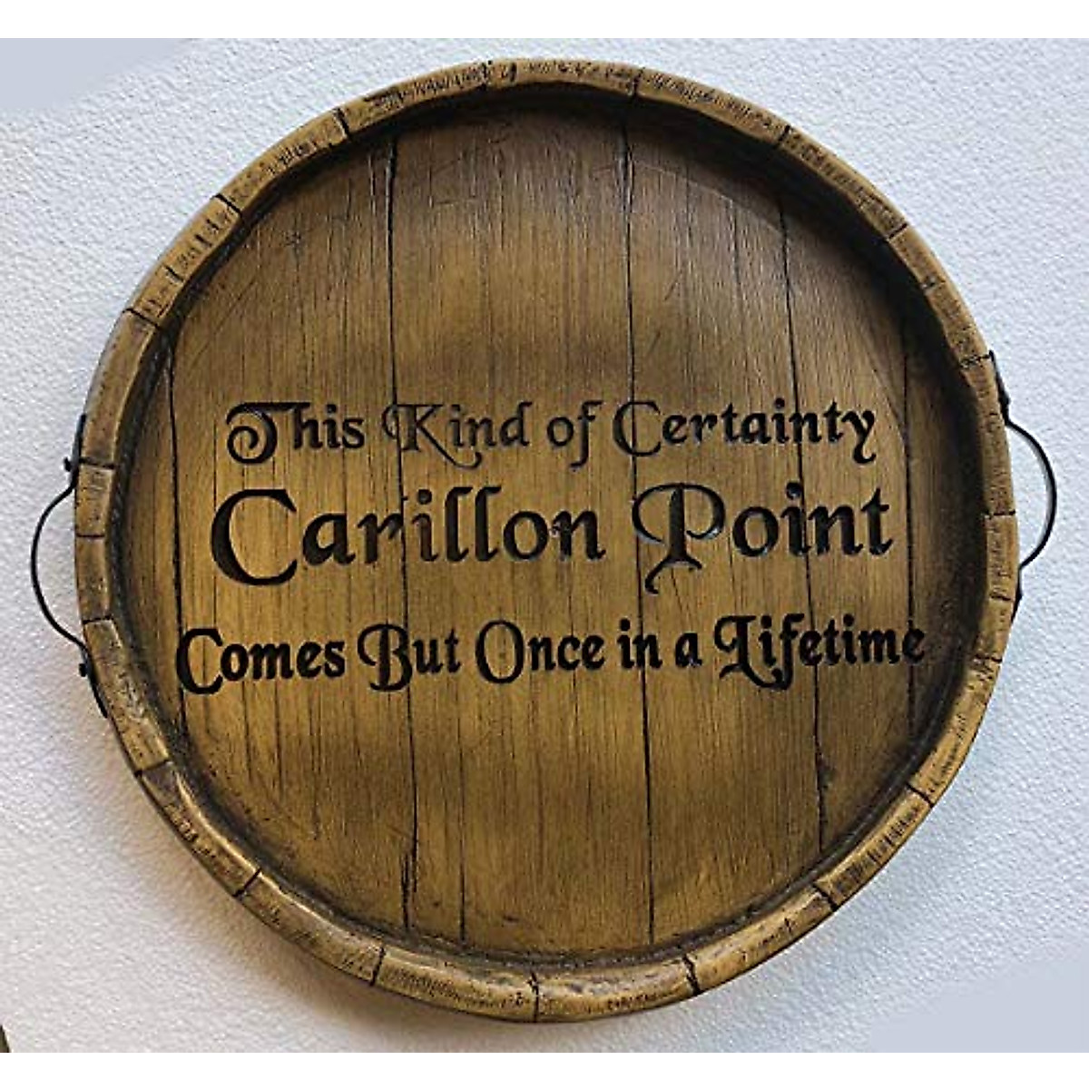 Wine Barrel Serving Tray Personalized