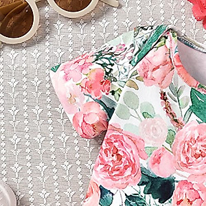 Aalizzwell Preemie Baby Girls Spring Summer Clothes Premature Floral Bodysuit Dress Outfit