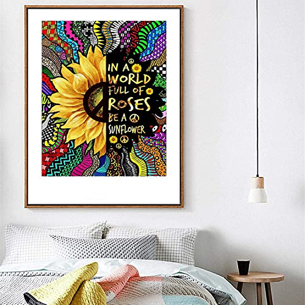 PJOESL Diamond Painting Kits for Adults - Sunflower Diamond Art DIY 5D Full Round Drill Crystal Rhinestone Arts and Crafts - Gem Art Paint with Diamond Dots Home Wall Decor 11.8x15.7inch