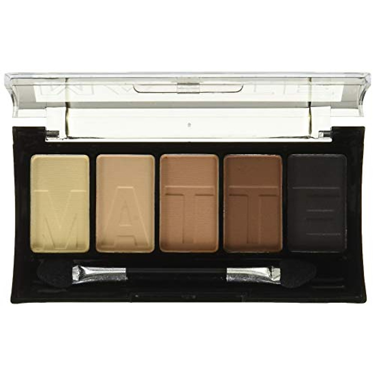 L.A. COLORS 5 Color Matte Eyeshadow Palette, Brown Tweed CEM472