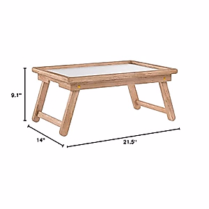 Winsome Wood Ventura Bed Tray, Natural/wht