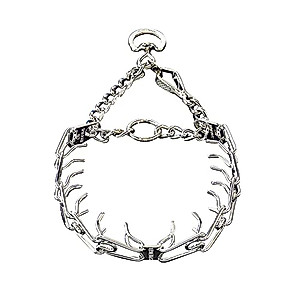 Herm Sprenger Chrome Plated Steel Training Prong Collar with Quick Release Snap for Dogs, Small, 2.25mm, 16-Inch