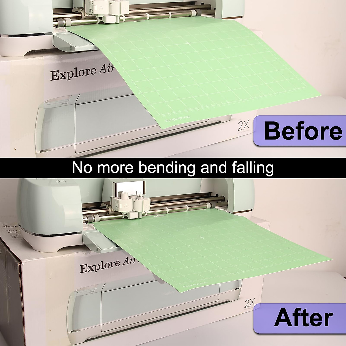 LOPASA Extension Tray Compatible with Cricut Explore Air 2 and Explore 3, Cricut Accessories for Mats Holder, Cricut Tray Extender, Suitable for 12x12 & 12x24 Grip Cutting Mat (Explore Series Machine Only)
