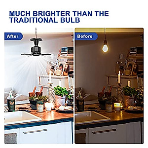 fomidao Led Garage Lights 6 Pack,160W Super Bright Garage Light,5 Adjustable Panels Deformable Garage Lights,6500K 16000LM Led Garage Ceiling Lights E26/E27 Base Led Shop Light