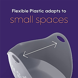 Litter Genie Cat Litter Box | Made with Flexible, Soft Plastic | Features High-Walls and Handles for Privacy and Portability