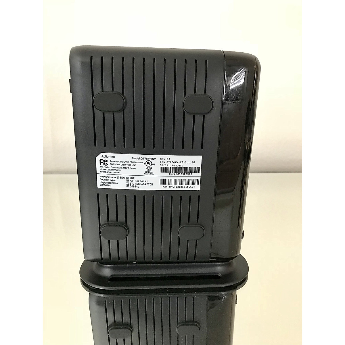 Actiontec GT784WNV Wireless-N DSL Modem Router for Verizon (ActiontecGT784WNV)