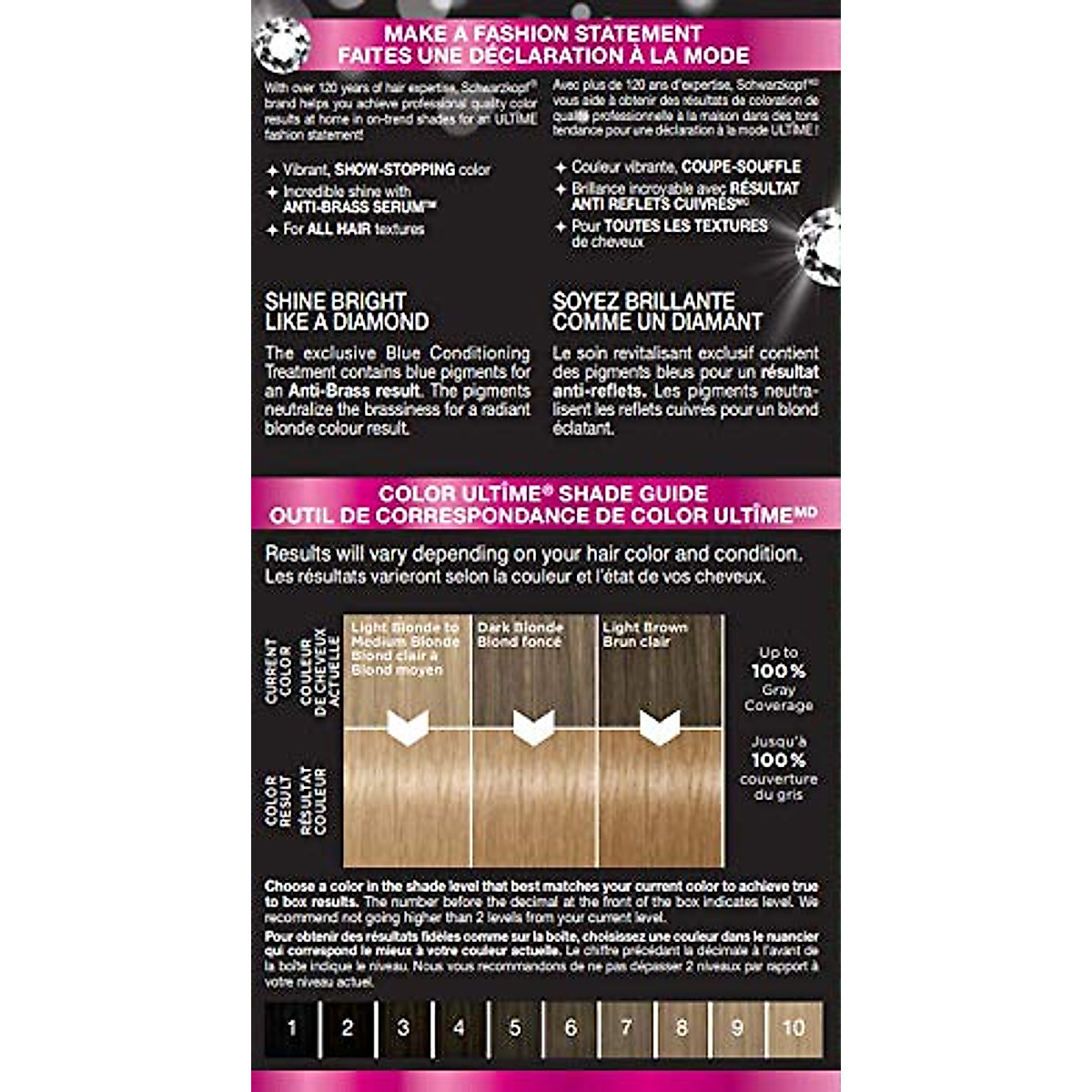 Schwarzkopf Color Ultime Iconic Blondes, 8.0 Medium Blonde, Pack of 1 Application.