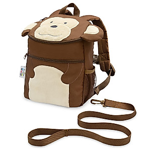 Travel Bug Toddler Safety Backpack Harness with Removable Tether (Monkey)