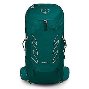 Osprey Tempest 34L Women's Hiking Backpack with Hipbelt, Jasper Green, WXS/S