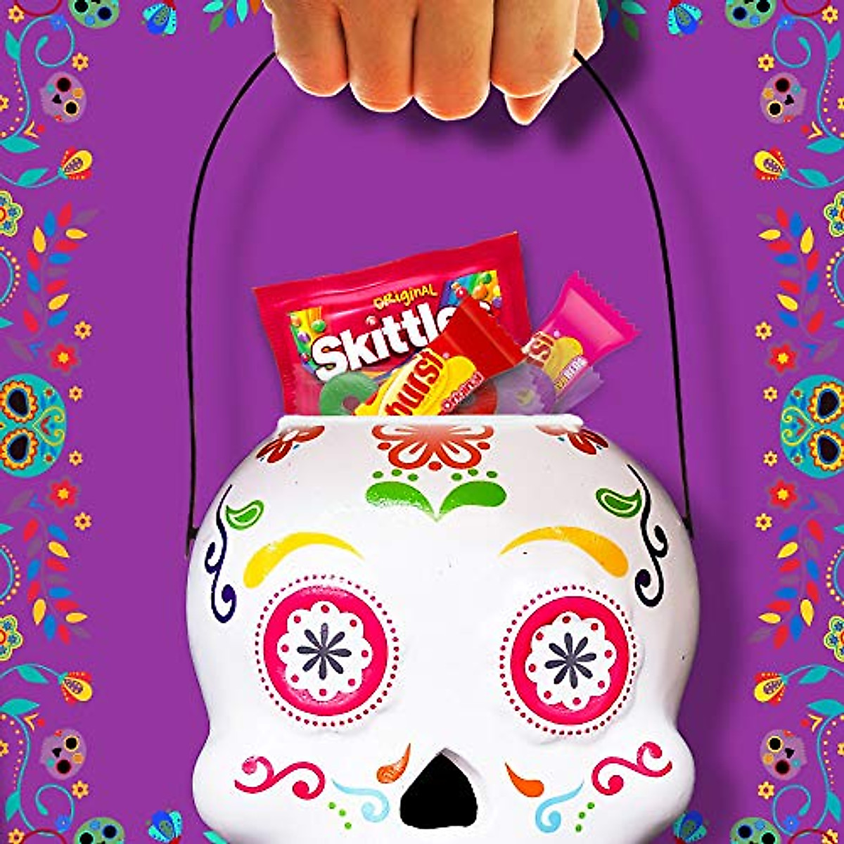 SKITTLES, STARBURST Original, STARBURST Fave Reds, & LIFE SAVERS Gummies Halloween Candy Mix, 44.07 oz. 150-Piece Bag