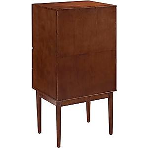 Crosley Furniture Everett Spirit Cabinet - Vintage Mahogany