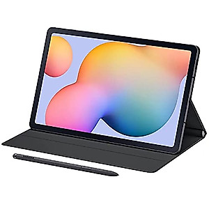 SAMSUNG Galaxy Tab S6 Lite w/S Pen (64GB, 4GB) 10.4’’, Face Unlock, Octa-Core Exynos 9610, 7040mAh Battery Wi-Fi Tablet SM-P610 - US Model (Book Cover + 64GB SD Bundle, Oxford Gray)