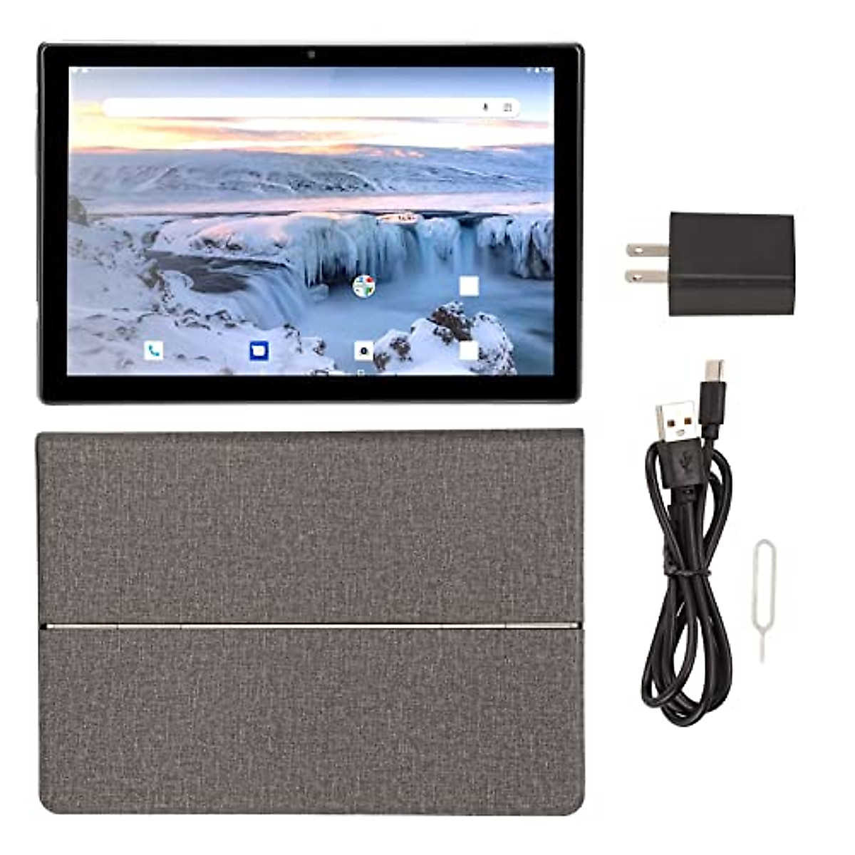 HEEPDD Tablet PC, 100‑240V 2 in 1 for Android 11 5G WiFi Call Tablet for Business (US Plug)